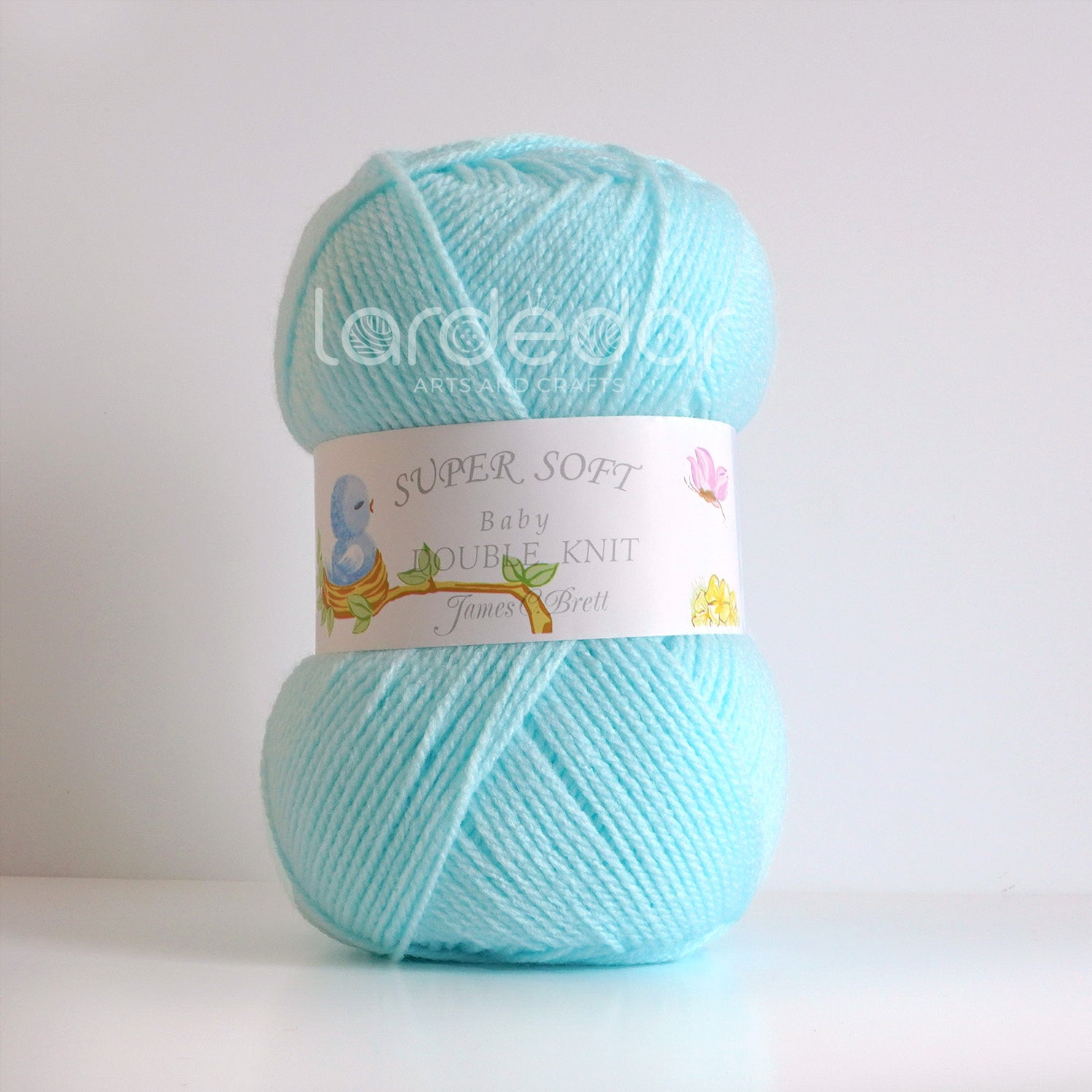 Baby Knit Wool & Pattern Bundle - 5 x 100g Baby DK Yarn in Aqua and Pa ...