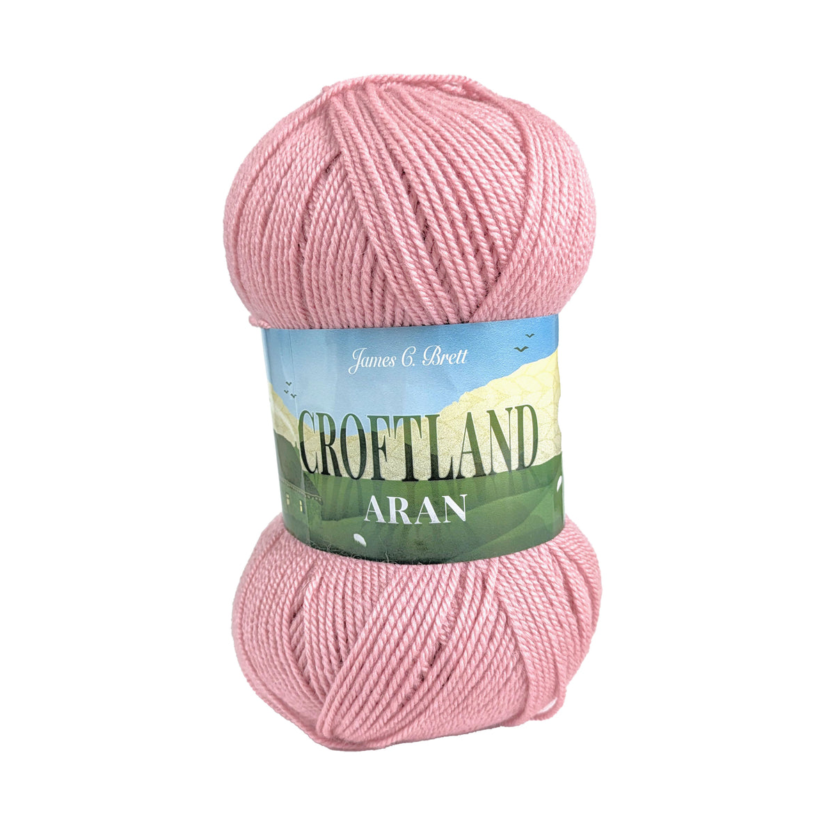 James C Brett Croftland Aran Yarn - A209 Carnation Pink- 200g Ball of ...