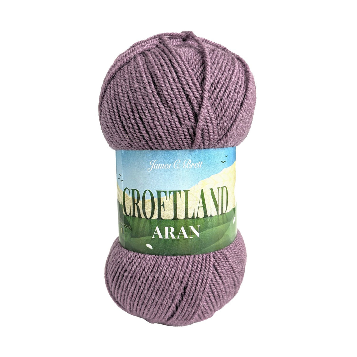 James C Brett Croftland Aran Yarn - A208 Heather - 200g Ball of Wool ...
