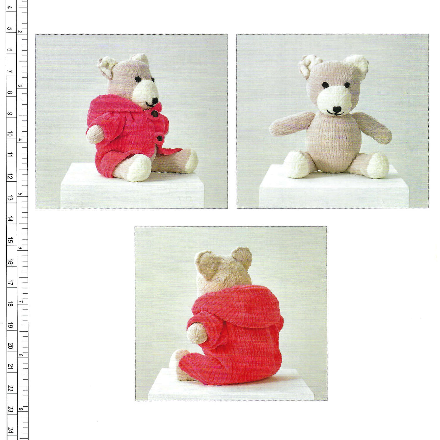 James C Brett JB809 Toy Knitting Pattern - Flutterby Chunky Teddy Bear ...