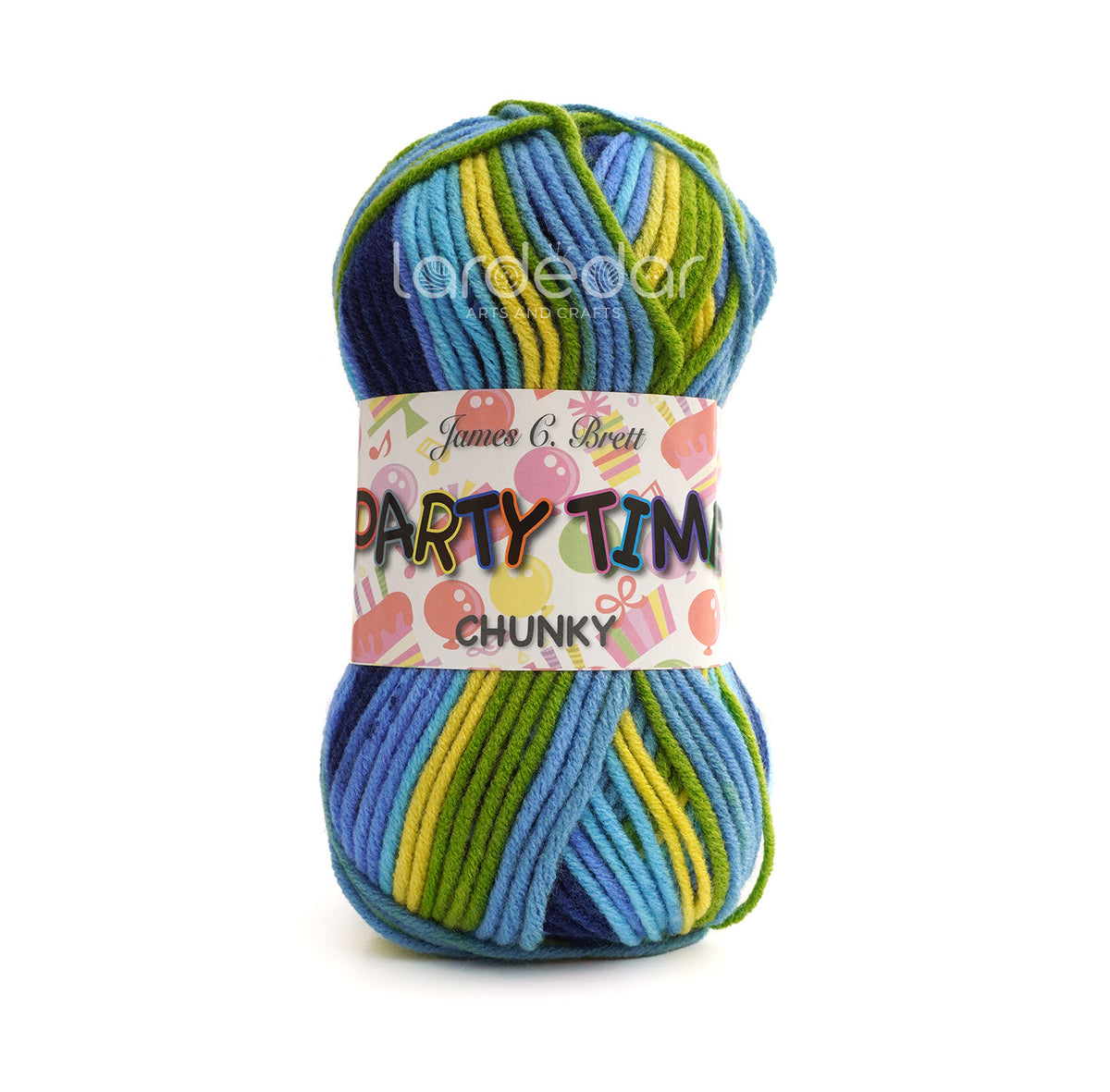 James C Brett Party Time Chunky Yarn in PT2 - 100g Ball — Lardedar