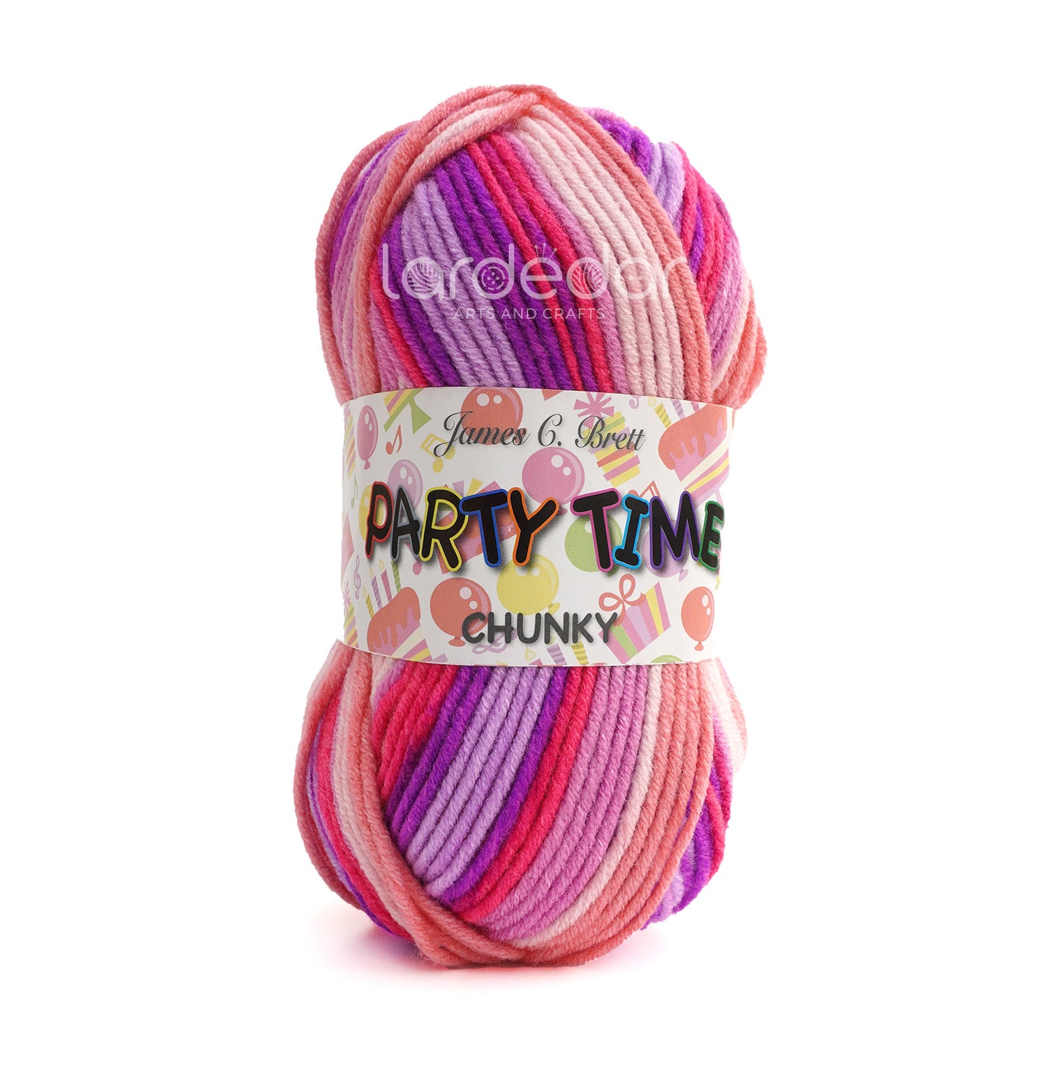 James C Brett Party Time Chunky Yarn in PT3 - 100g Ball — Lardedar