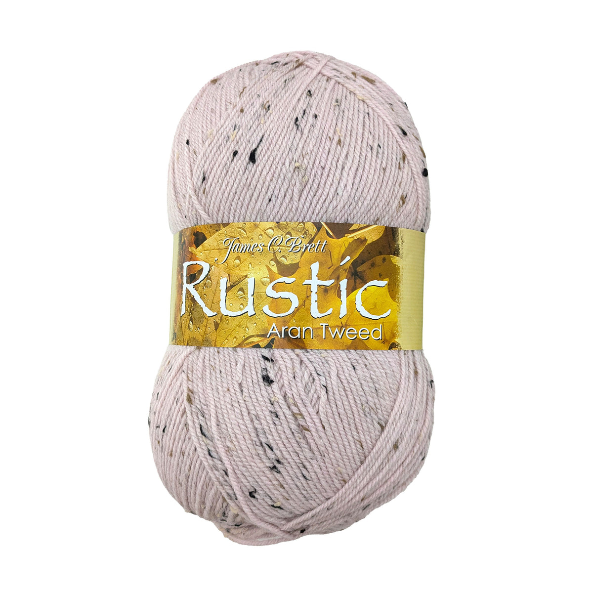James C Brett Rustic With Wool Aran Yarn - Soft Pink DAT3 - 400g Ball ...