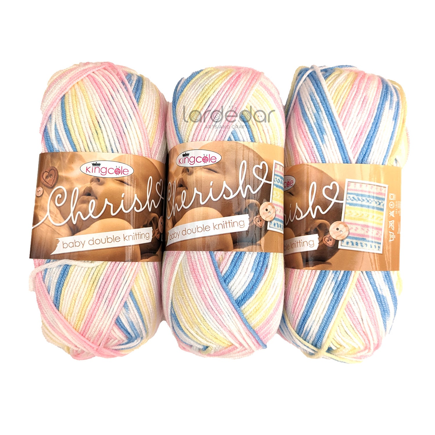 King Cole Cherish DK Yarn in Sprinkles - 3511 - 100g Ball of Self Patt ...