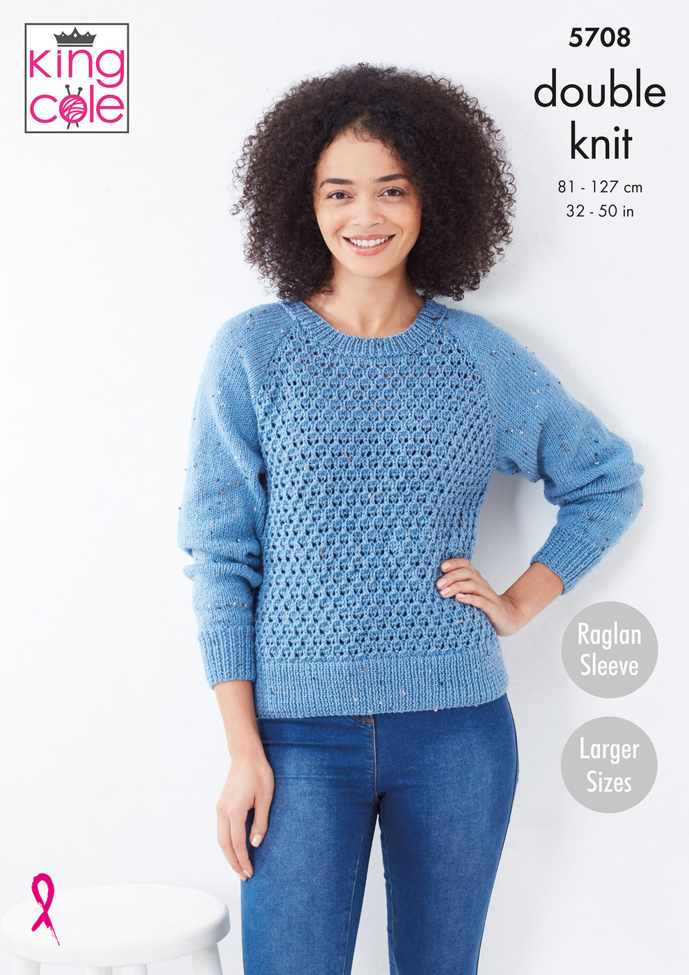 King Cole 5708 DK Knitting Pattern for Ladies Cardigan & Sweater (32-5 ...