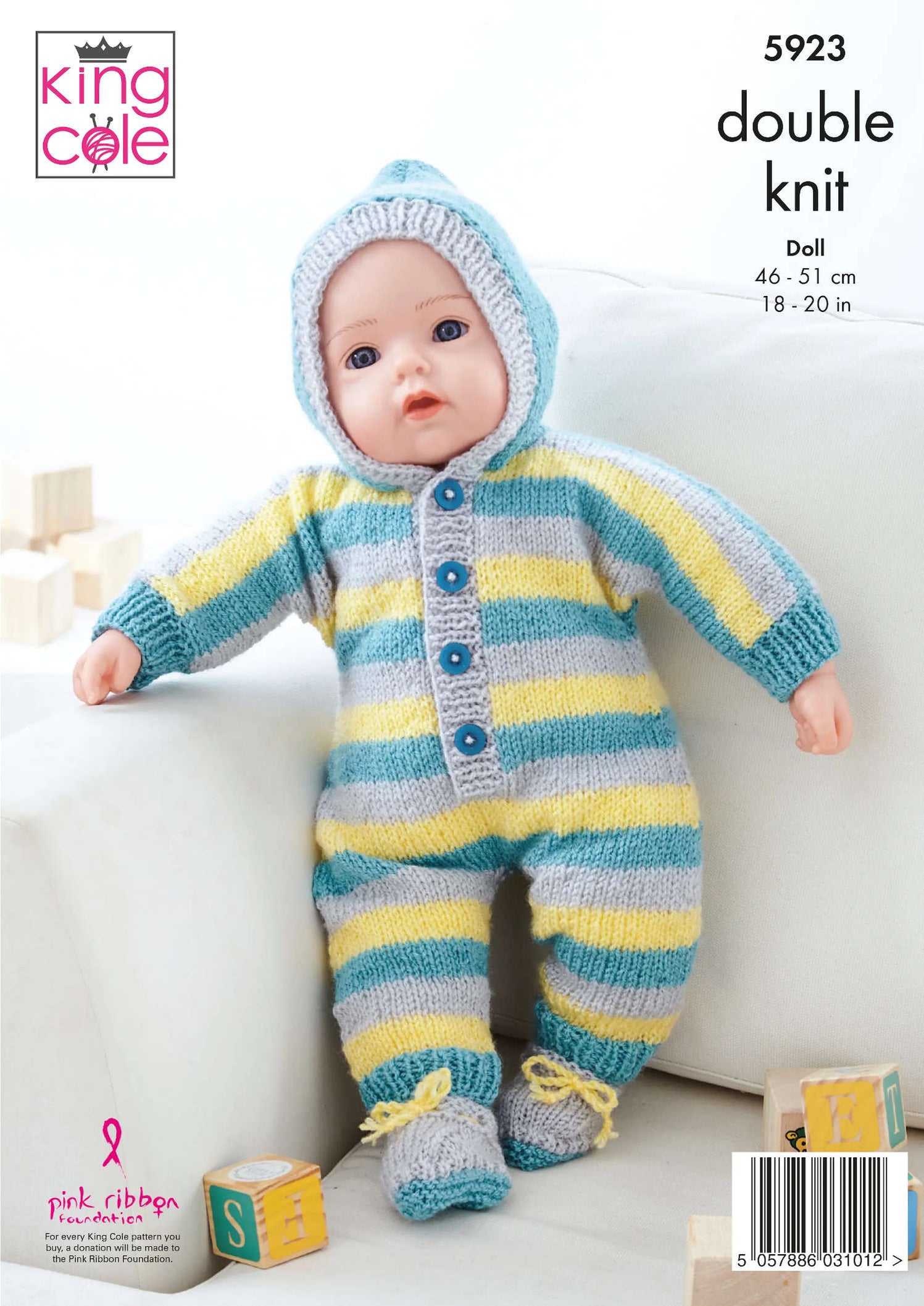 King Cole 5923 Doll Knitting Pattern - Dolls Clothes — Lardedar