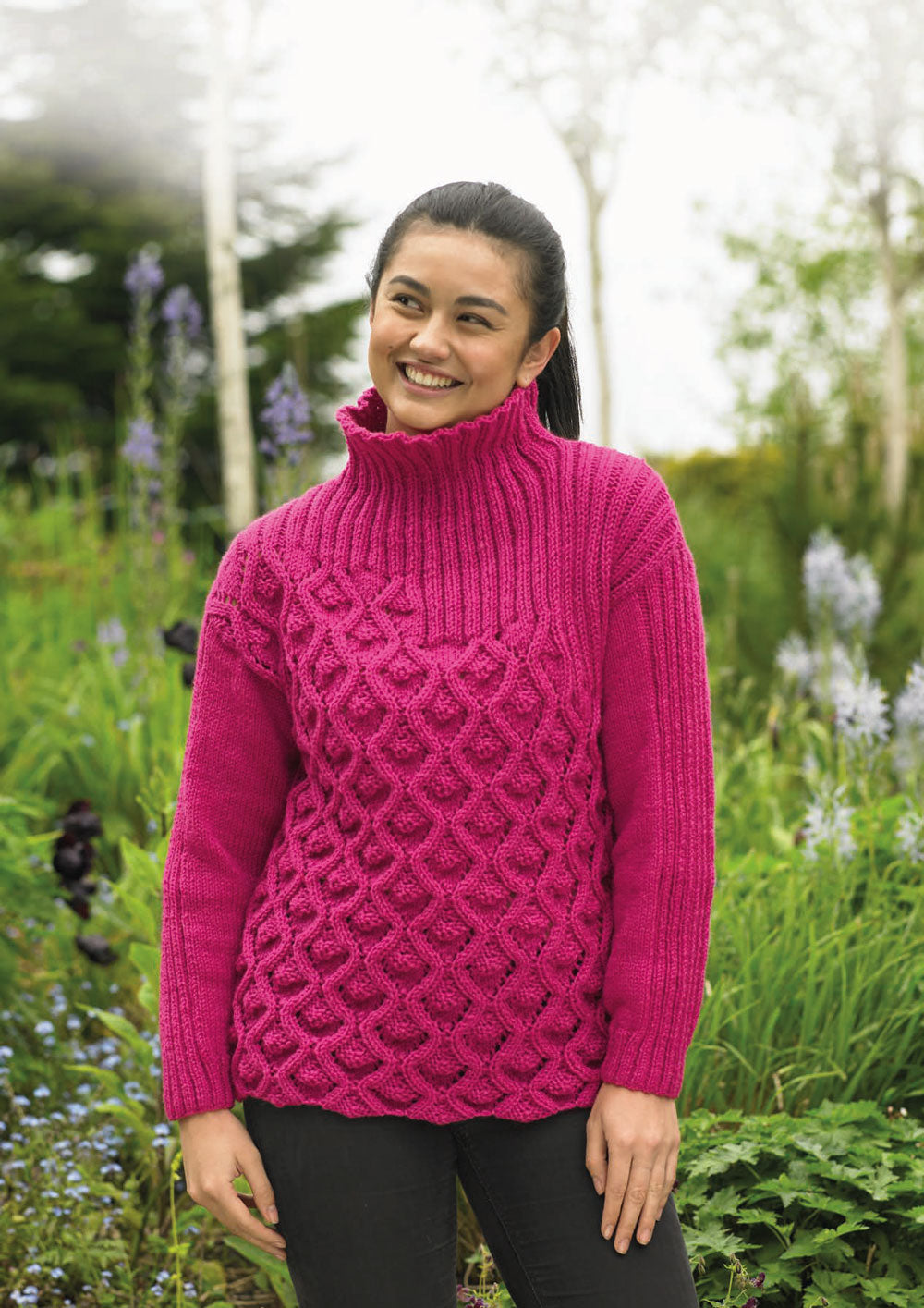 James C Brett JB910 Aran Knitting Pattern - Ladies Sweater - Intermedi ...