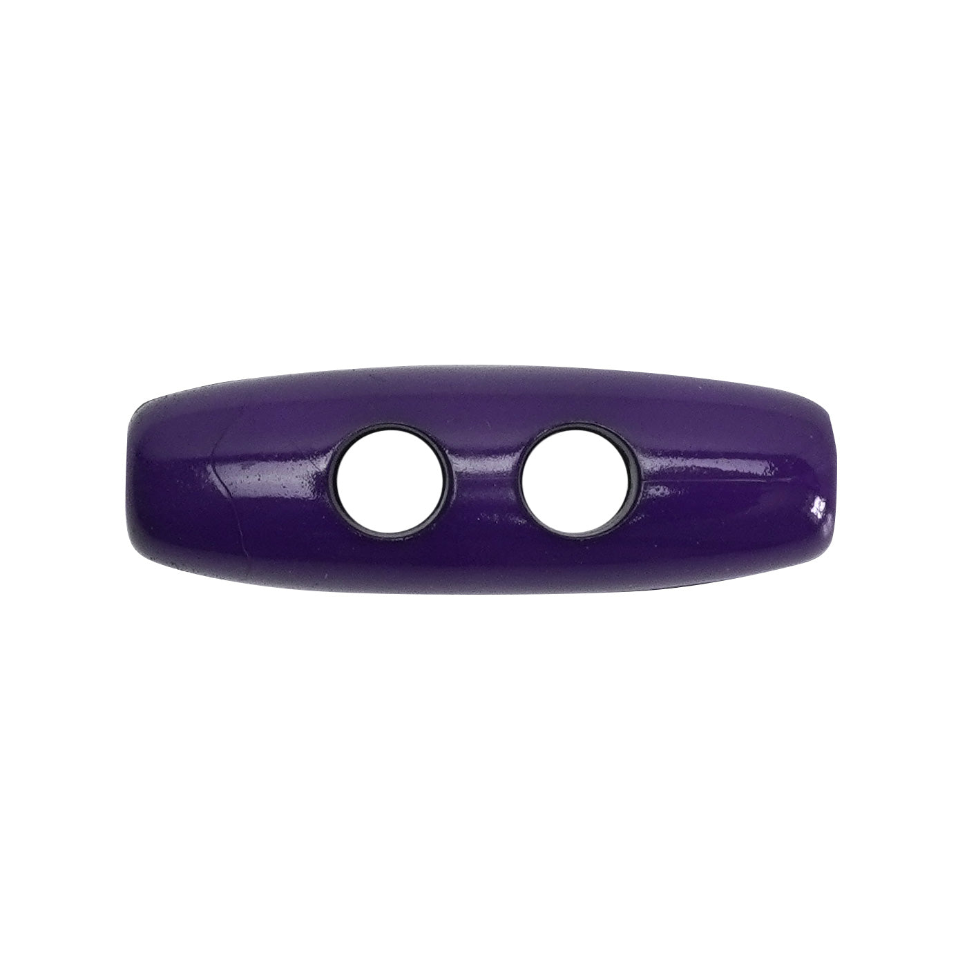 30mm Purple Gloss Finish Toggle Buttons 10 Pcs — Lardedar