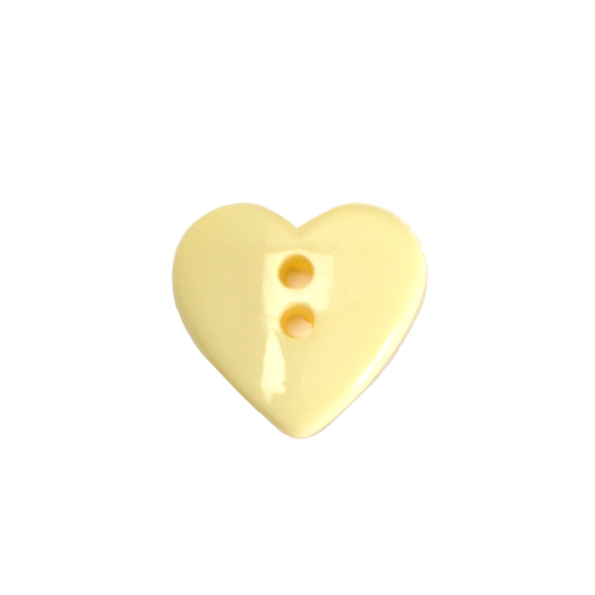 18mm (28L) Lemon Yellow Heart Shaped Buttons - 10 Pcs — Lardedar