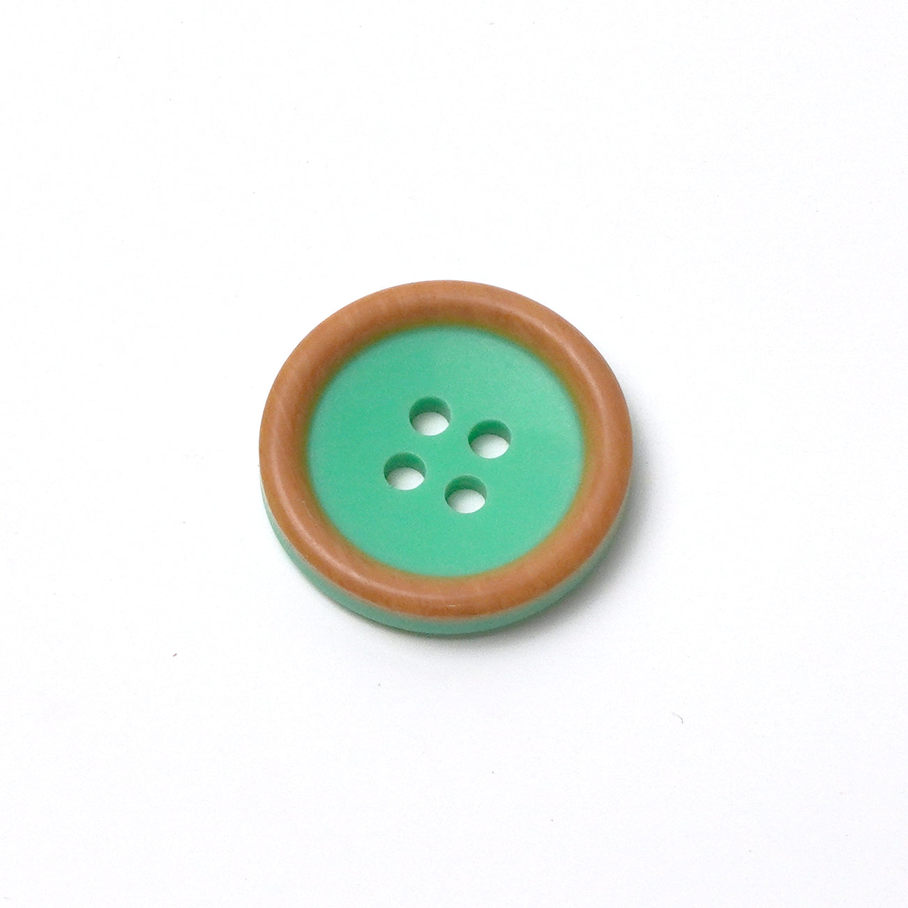 Colourful Wood-Effect Rimmed Buttons (10 Pcs) - 4 Hole, Choice of 9 Co — Lardedar